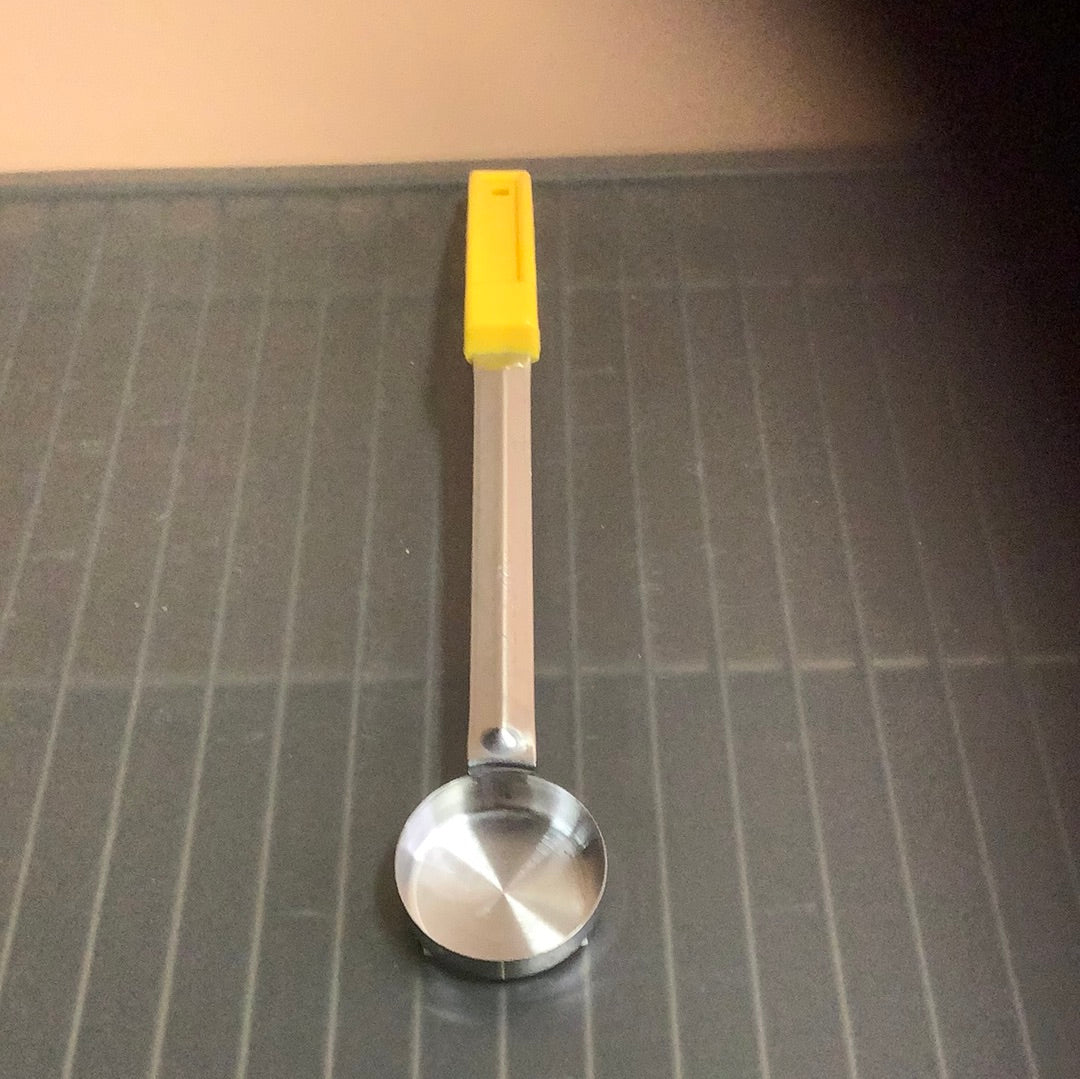 Choice 1 oz. Yellow Solid Portion Spoon — Pristine Supply