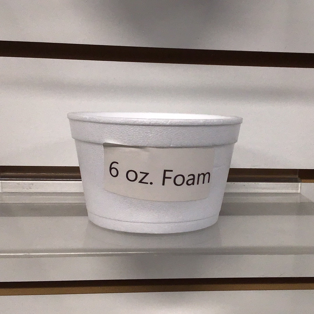 Dart 6SJ12 6 oz. White Foam Food Container - 1000/Case — Pristine Supply